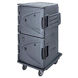 Cambro CMBH1826TSC191 Camtherm Tall Hot 6" Casters Celsius Granite Gray Case of 1