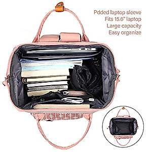 Travel Backpack for Women Laptop Backpack fit 17.3 Inch Notebook, Bookbag School Backpack Womens Backpack Teen Girls with USB Charging Port, Nurse Backpack Teacher Backpack for Work, Travel, Business