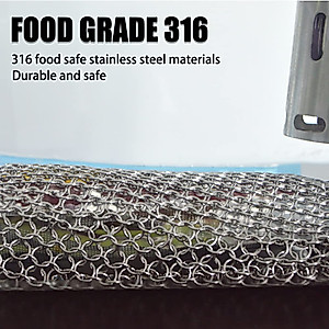 Sous Vide Weights 1LB,Food Grade 316 Stainless Steel Sinker Weight Net for Sous Vide Cooking,Reusable Sous Vide Cooking Accessory, Keep Food Submerged with 4pcs S Hooks