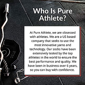 Pure Athlete Lifting Socks- Weightlifting Shin Guards, Deadlift Protector Compression Sock for Cross Training & Weightlift (Black/Grey, Large)