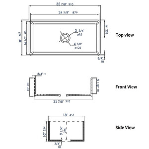 Alfi ABF3618-W Kitchen Sink, White