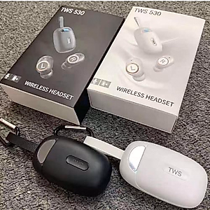 UX530 Wireless Earbuds for Apple iPad Pro 12.9 (2021) with Immersive Sound True 5.0 Bluetooth in-Ear Headphones with 2000mAh Charging Case - Stereo Calls Touch Control IPX7 Sweatproof Deep Bass