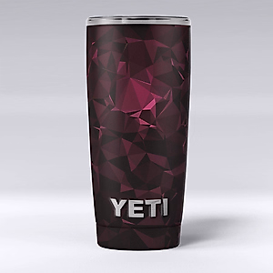 Design Skinz Pink Geometric V11 - Skin Decal Vinyl Wrap Kit Compatible with The Yeti Rambler Cooler Tumbler Cups