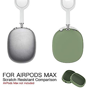 Tucana Silicone Earpads Full Cover Compatible for AirPods Max Headphones, Anti-Scratch Shock Protectors for AirPods Max, Ear Cushions