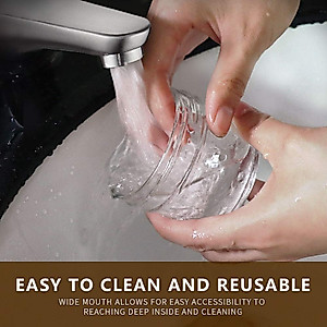 Betrome 4 oz Clear Glass Jars with Silver Metal Lids, 40 Pack 100ml Mason Jars Round Canning Jars Jelly Jars Small Spice Jars for Herb,Jelly,Jams, for Kitchen Storage, 1 Pen & Labels Included