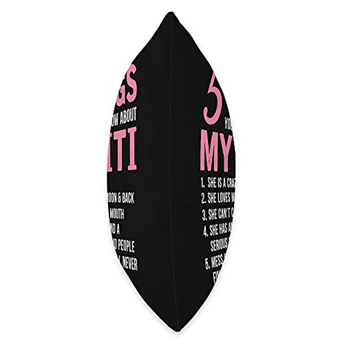 Titi Gifts 5 Things You Should Know About My Titi Funny Grandma Gift Throw Pillow, 16x16, Multicolor