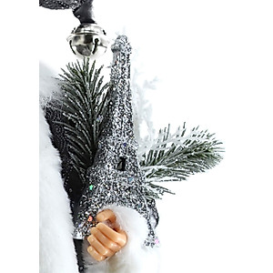 Windy Hill Collection Avant-Garde Parisian Eiffel Tower 16" Inch Santa Claus Standing Figurine Figure Decoration 160013