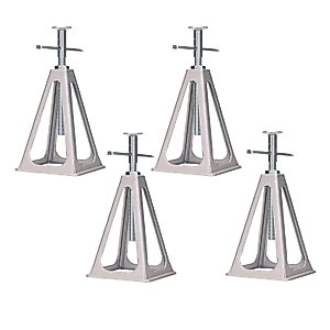 Homeon Wheels Aluminum Stabilizer Stack Jacks for RV,Travel Trailers, Pop-Up Camper, Cars or Boats,Can Support Up to 7936 lbs, Extends 17"- (4 Pack)