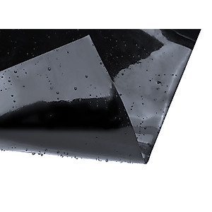 KLEWEE Pond Liner, 4 x 7ft 20 Mil Small Pond Liners, Black Heavy LDPE Duty Pond Liners for Outdoor Ponds, Waterfall, Stream, Fountains