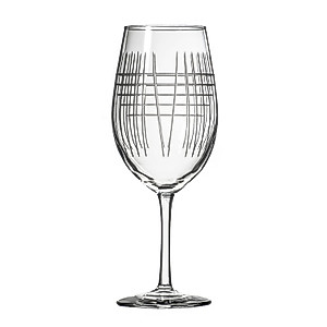 Rolf Glass - Matchstick All Purpose Wine Glass 18 Ounce - Set of 2 - Lead-Free Glass - Engraved Large Wine Glasses - Made in the US