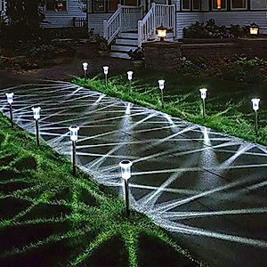 Solar Garden Light 10 Pack,D1 Outdoor LED Solar Powered Garden Lights for Lawn, Patio, Yard, Walkway, Driveway
