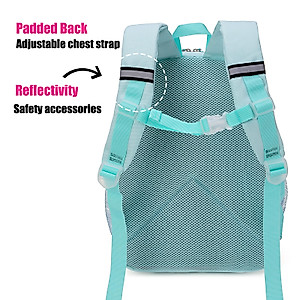 HawLander Preschool Backpack for Toddler Girls, Kids School Bag, Ages 3 to 7 years old, Mini, Purple