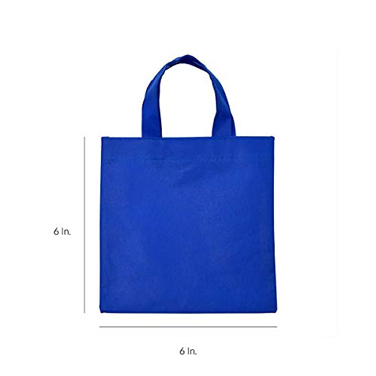 Kids Gift Bags - 12 Pack 6x6 Inch Extra Small Fabric Git Bags with Handles, Multi Color Cloth Fabric Reusable Totes Bulk, Neon Party Favor Bag for Kids Birthdays Parties, Gifts, Goodies, Treats, Candy