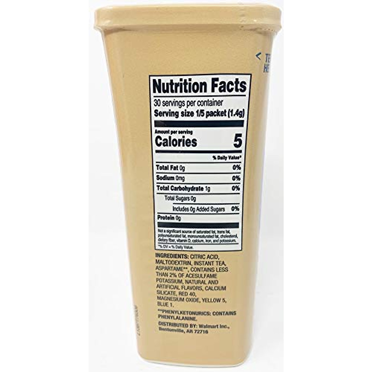 Great Value: Iced Tea with Peach Drink Mix, 1.5 Oz- 6 Packets (Pack of 2)