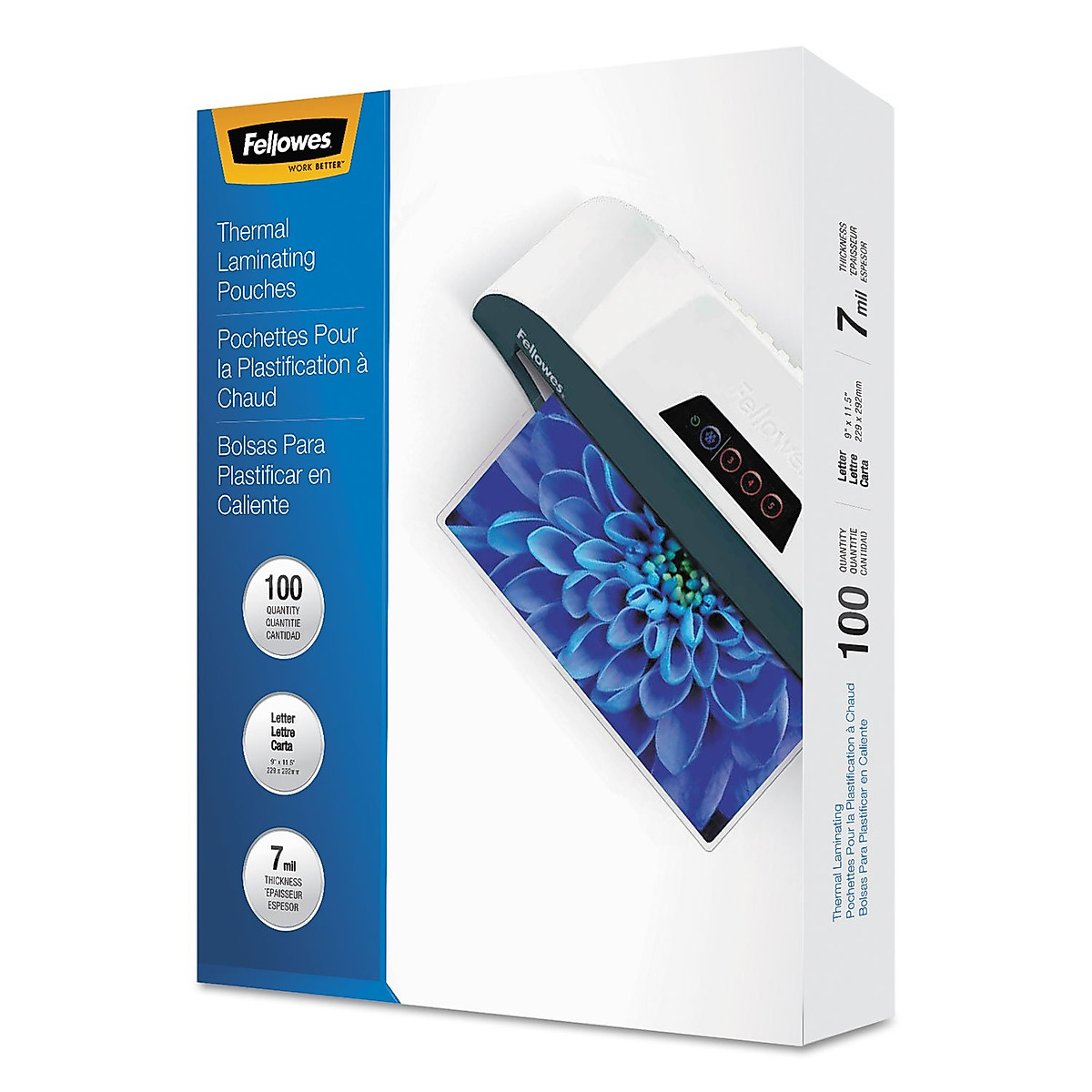 FEL52041 - Fellowes Glossy Pouches - Letter, 7 mil, 100 Pack