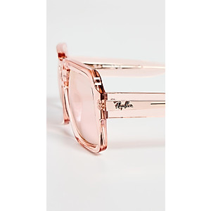 Ray-Ban Women's RB4408 Magellan Sunglasses, Transparent Pink, One Size