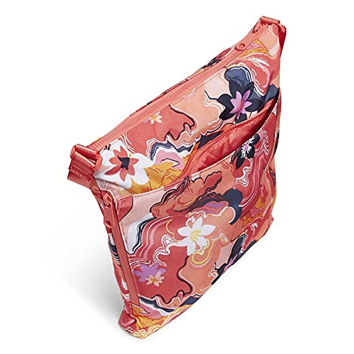 Vera Bradley Women's Recycled Lighten Up Reactive Hipster Crossbody Purse, Rosa Agate, One Size