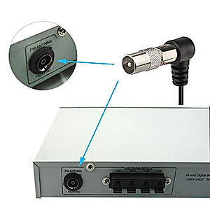 Bingfu FM Antenna 75 Ohm FM Antenna for Pioneer Onkyo Yamaha Marantz Bose Wave Music System Indoor Digital HD Radio FM Radio Bluetooth Stereo Receiver AV Audio Video Home Theater Receiver