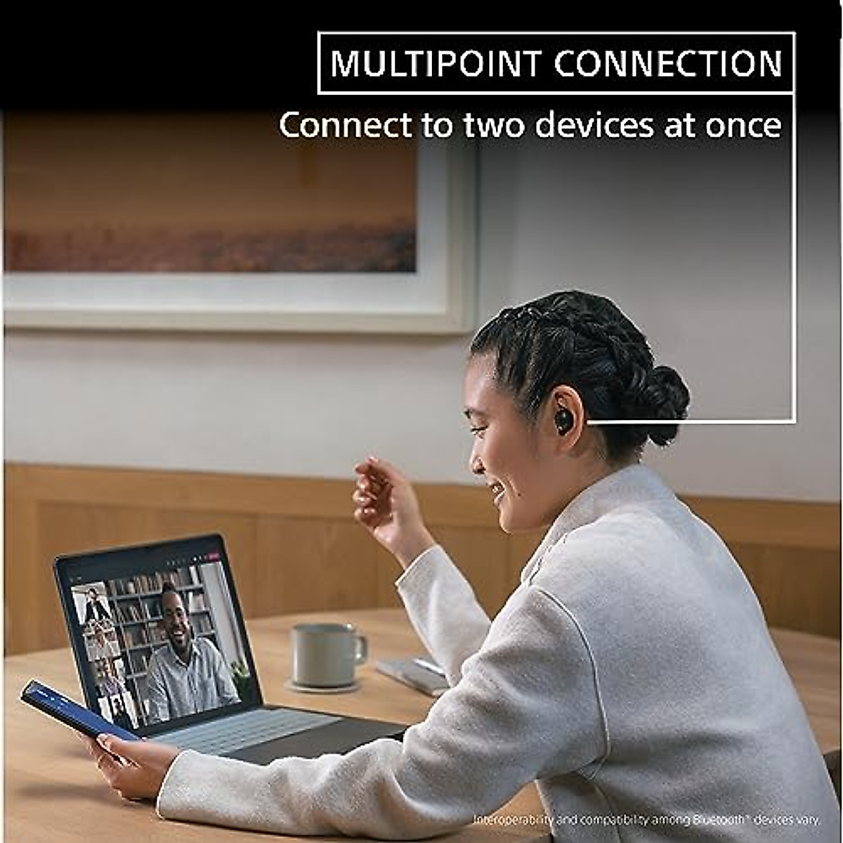 Sony WF-1000XM5 The Best Truly Wireless Bluetooth Noise Canceling Earbuds Headphones with Alexa Built in, Black