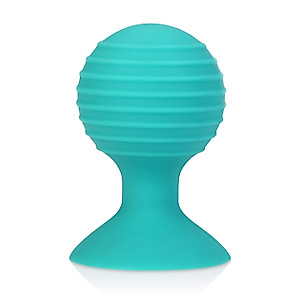 Nuby Silly Rattle Ball Interactive Suction Toys, Red/Aqua, 2 Count