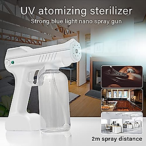 YIESERRA Steam Gun, Handheld Rechargeable Nano Atomizer 27oz Large Capacity ULV Electric Sprayer Nozzle Adjustable Fogger for Home, Office, School or Garden…