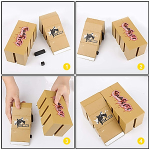 HOMETALL 8Pcs Fingerboard Skatepark Ramps with 9Pcs Mini Toys Set Including Fingerboards, Bike, Scooters, Skate Park for Kids Gift