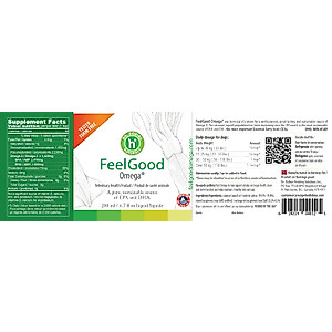 Dr. Dobias - Feelgood Omega Oil for Dogs, Calamari Oils, Non-Fish Liquid Omega 3 Fatty Acids for Dogs, for Coat, Joint & Immune Health, 6.7 fl Oz
