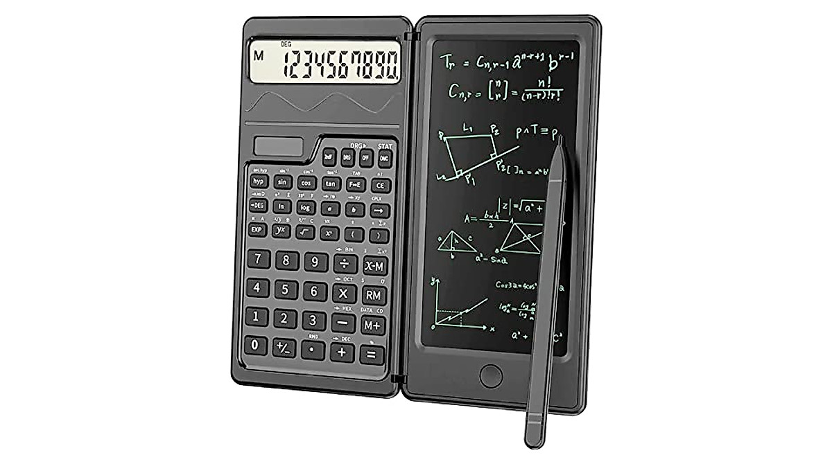 MATOLO Scientific Mini Calculator with LCD & Notepad | Dual Power for ...