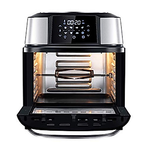 GoWISE USA 17-Quart Air Fryer & Food Dehydrator - 5 Drying Trays plus 6 Additional Accessories - Perfect for Drying Beef Jerky, Herbs, Fruit, Vegetables, Dog Treats