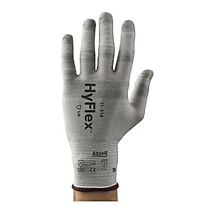 Ansell Healthcare 115065 Series 11-318 HyFlex Cut Resistant ESD Knitted Glove, 18 Gauge, Size 9 (Pack of 144)