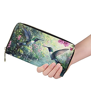 doginthehole Sunflower Butterfly Print Wallets Purses for Women PU Leather Wallet Inserts for Credit Cards Long Clutch Cell Phone Case