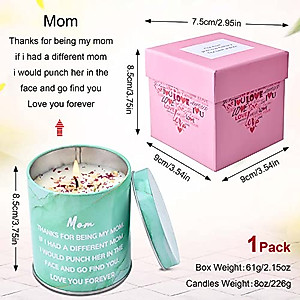 Mothers Day Gifts from daughter son husband,Birthday Gifts for mom,funny gifts for mom,mom Gifts,Scented Candles Gifts for Women,Portable Jar Aromatherapy gardenia Soy Candles for Bath Yoga Travel 8oz