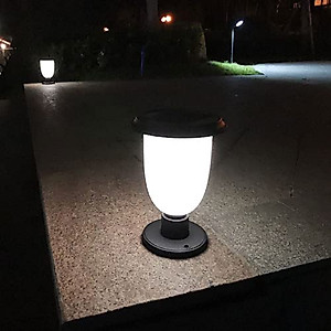 MHCZBGY Outdoor Solar lamp Waterproof Solar Column lamp Outdoor Garden Villa Pillar Lights Garden Villa Decorative Lamp Home Outdoor Column Headlights