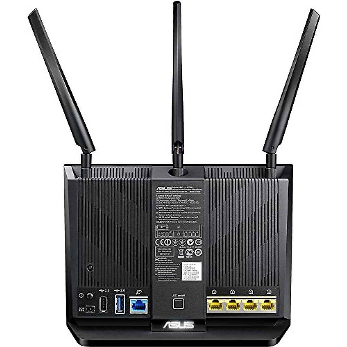 ASUS WiFi Router (RT-AC1900P) - Dual Band Gigabit Wireless Internet Router, 5 GB Ports, Gaming & Streaming, AiMesh Compatible, Free Lifetime Internet Security, Parental Control equivalent to RT-AC68U