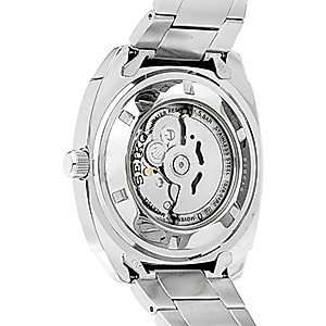 SEIKO SNKM97 Automatic Watch for Men - Recraft Series - Stainless Steel Case and Bracelet, Green Dial, Day/Date Calendar, 50m Water Resistant, and 41 Hour Power Reserve