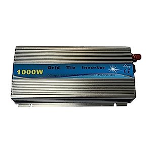 KRXNY 1000W Grid Tie Inverter Pure Sine Wave Stackable MPPT Solar Power 10.8-30V DC Input 110V AC Output for 18V Solar Panel
