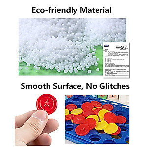 Pup Go 4 in a Row Game - 6 Spare Discs Included, Classic Board Game for Kids, Classic Four in a Row, Family Fun Games for Age 3 4 5 6 7 Year Old Boys Girls Adults, Line Up 4 (Standard)