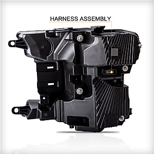 VLAND Headlights Assembly Fit for Ford F150 2018-2020, XL, XLT, Platinum, Lariat, Limited, SSV, King Ranch, Full LED Headlamp with DRL, Sequential Turn Signal, Plug-and-play, Black