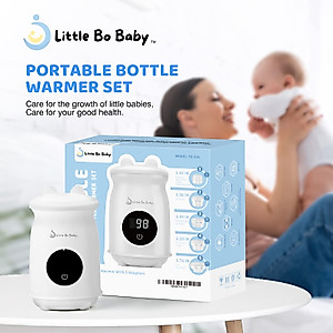Little Bo Baby Portable Bottle Warmer Set Travel Bottle Warmer for Breastmilk and Formula Bottle Warmer