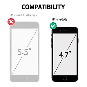 OTTERBOX SYMMETRY SERIES Case for iPhone 6/6s (4.7" Version) -Polycarbonate, Retail Packaging - BLACK