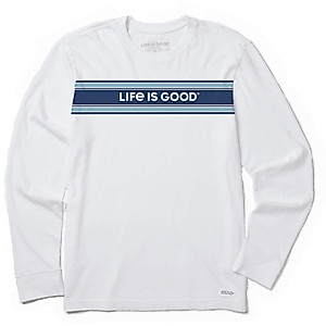 Life is good Mens Crusher, Cloud White, Medium