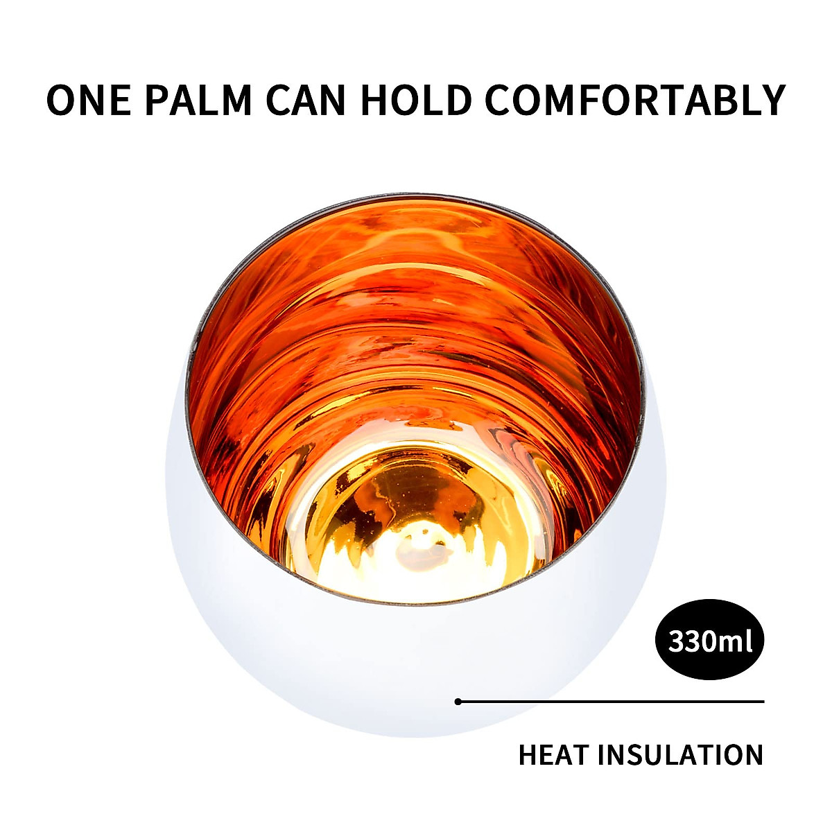 dehong Mr & Mrs Stemless Wine Glasses - Set of 2 - Wedding Gifts for Bride & Groom ,His & Hers - Engagement Gifts for Couples Newly Engaged Unique Bridal Shower Gift (A), black, white, gold