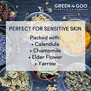 Green Goo Dry Skin Salve, All-Natural Moisturizer for Hydrating The Body & Face, Helps Alleviate Symptoms of Chronic Skin Conditions, 4 Oz