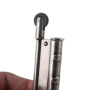 IMFUN Vintage Lighter Retro Trench Rattlesnake Rope Velvet Metal Lighter Fire Starter Camping Outdoors,No Need for Kerosene/Gas(Gold)