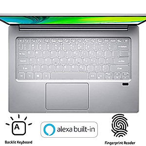Acer Swift 3 Thin & Light Laptop, 14" Full HD IPS, AMD Ryzen 7 4700U Octa-Core with Radeon Graphics, 8GB LPDDR4, 512GB NVMe SSD, Wi-Fi 6, Backlit KB, Fingerprint Reader, Alexa Built-in