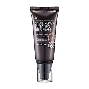 MIZON Snail Repair Blemish Balm, Multifunctional BB Cream with Snail Mucus Filtrate, Skin Care and Makeup Coverage, Strenghtens Skin Elasticity, Improves Fine Wrinkles(#21)