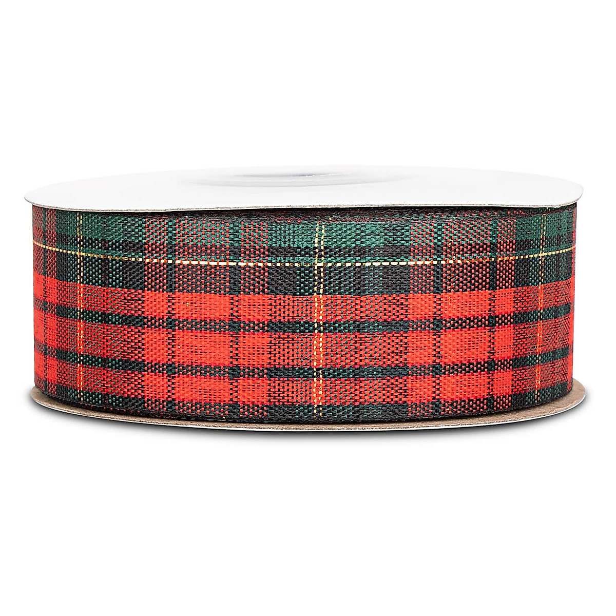 SoFire Christmas Plaid Ribbon for Gift Wrapping, 3 Rolls 1 Inch Wide 75 Yards Long Fabric Christmas Ribbon (3)