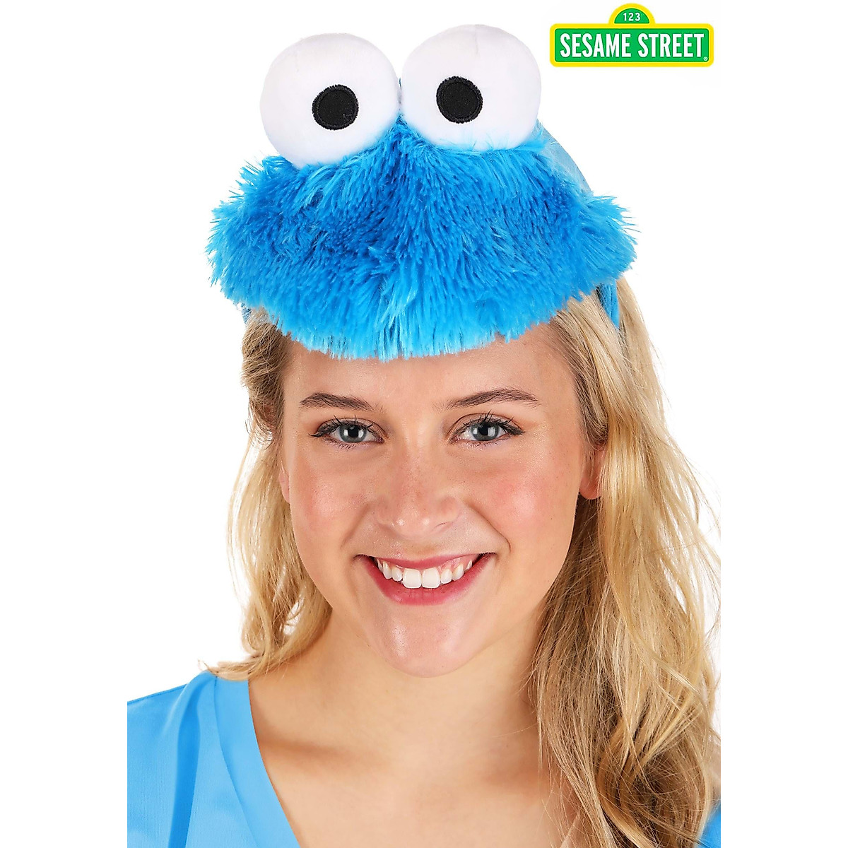 Fun Costumes Sesame Street Cookie Monster Headband - ST, 100% polyester