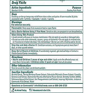 Biofreeze Pain Relief Spray, 4 oz. Aerosol Spray, Pack of 2, Colorless (Packaging May Vary)