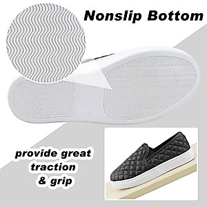 NCCB Girls Sneakers Slip On Casual Sneakers for Girls Nonslip Comfort Lightweight Flats Shoes for Big Girls Little Girls Black 2
